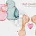 Valentine Couple Watercolor Clipart, Valentine's Day Element, Valentine ...