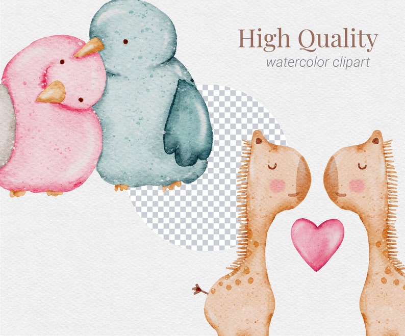 Valentine Couple Watercolor Clipart, Valentine's Day Element, Valentine ...