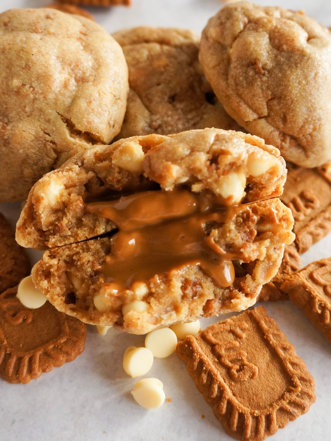 6 Oz Biscoff Stuffed Cookies/ Cookie Butter Cookies/ NY Style Cookies ...