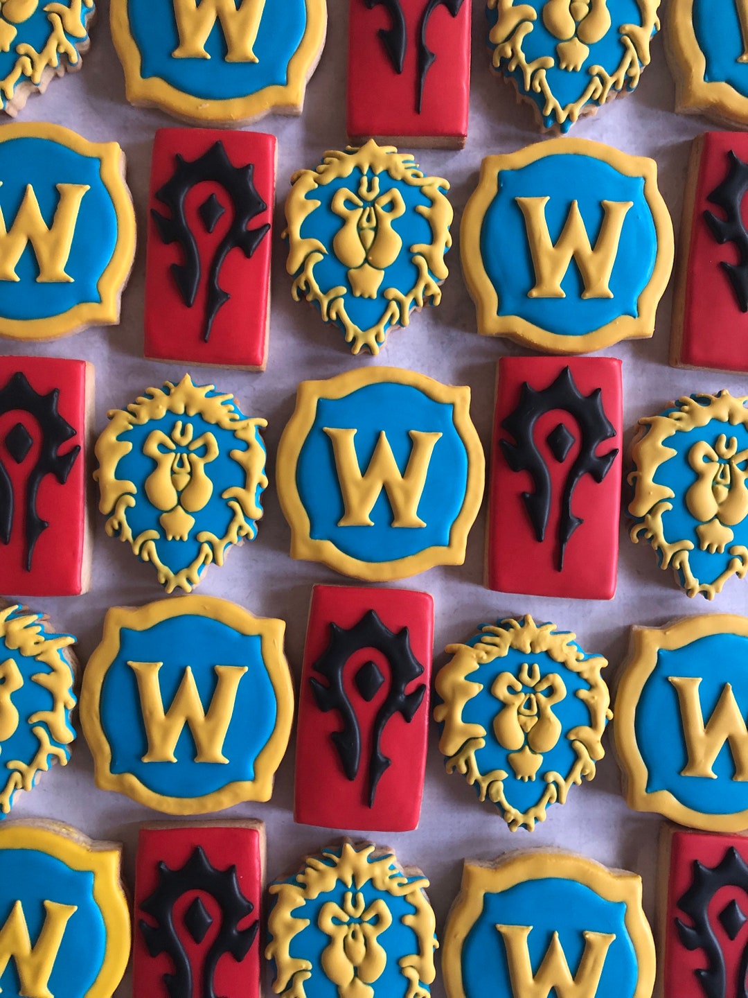 Warcraft and Overwatch Cookies Alliance & Horde Cookie 1 Dozen - Etsy ...