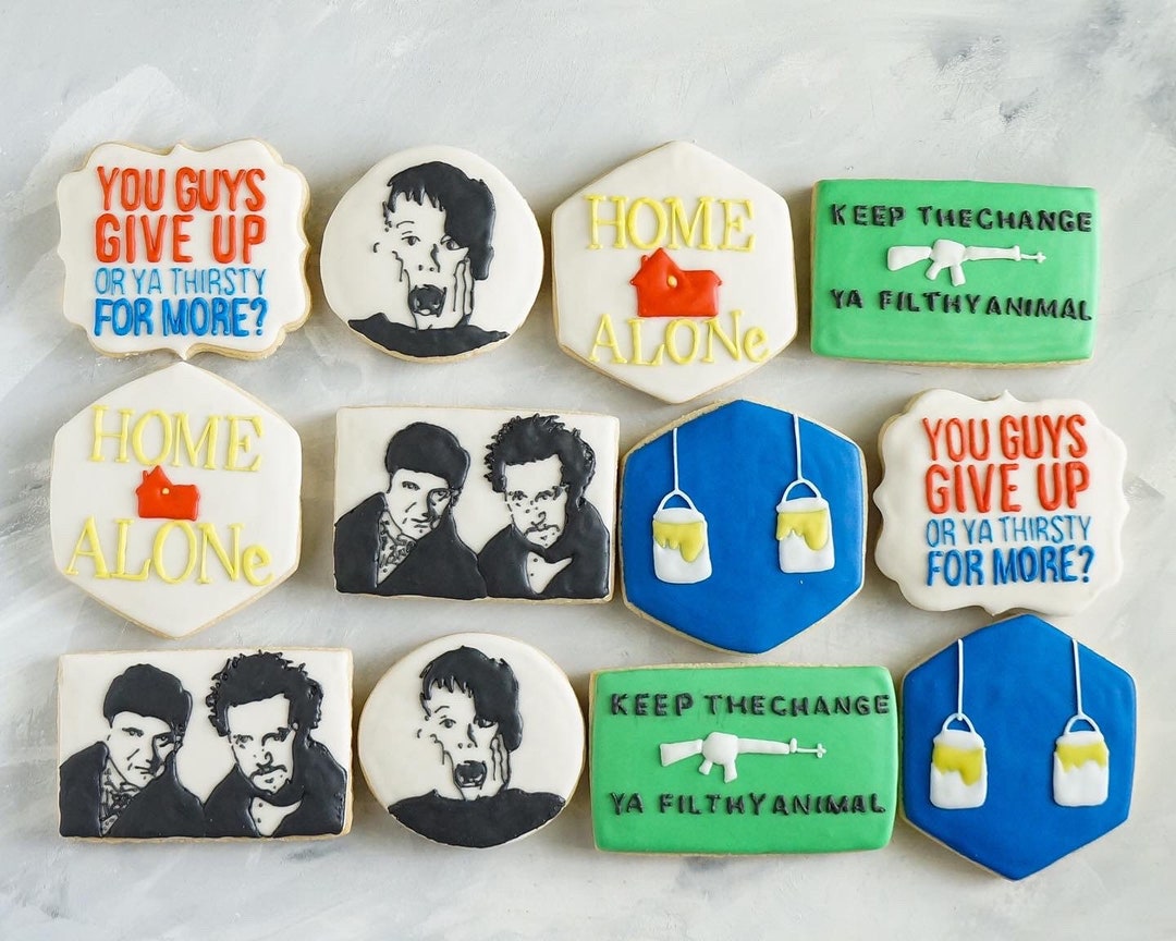 Home Alone Themed Cookies Christmas Cookies Birthday Cookies 1 Dozen - Etsy