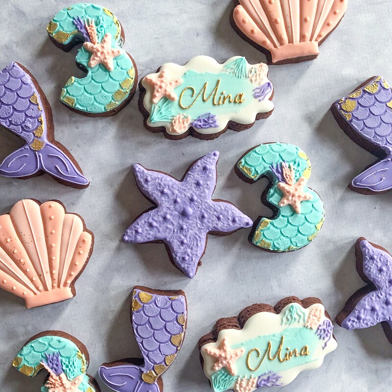 Mermaid Cookies - Etsy