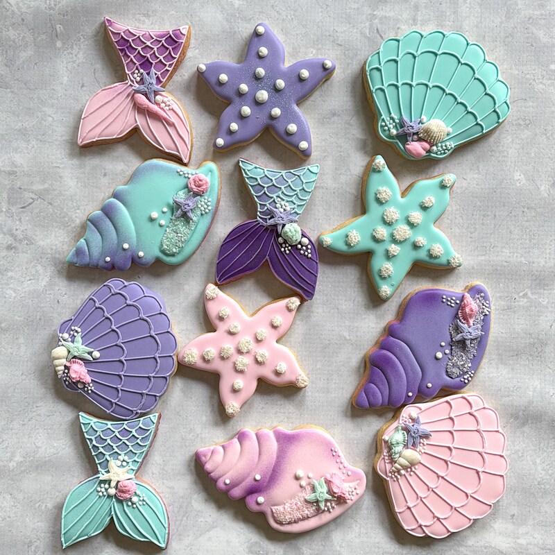 Mermaid Cookie - Etsy