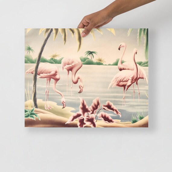 Flamingo Retro Art