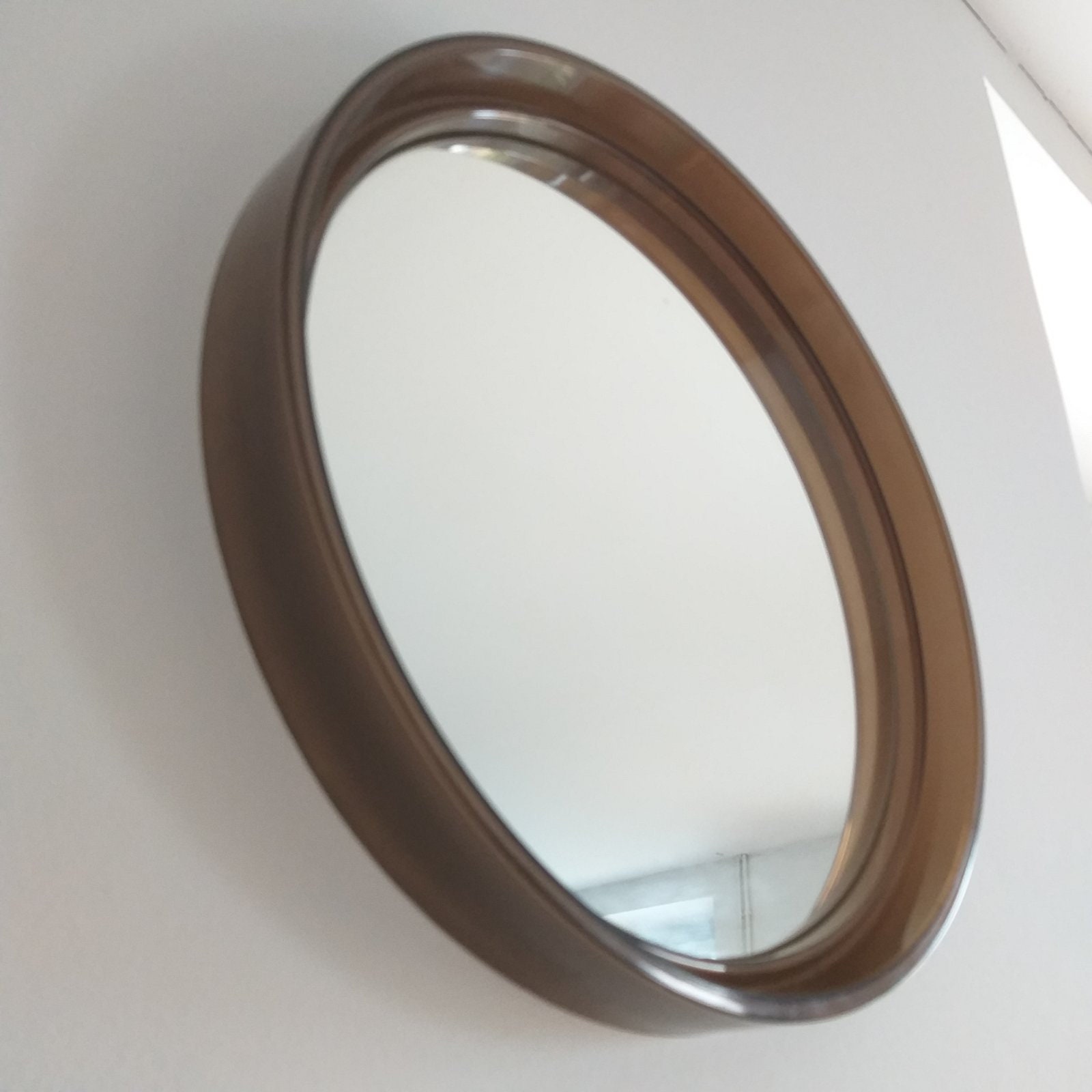 Vintage Plastic Wall Mirror, Mid-century Round Mirror, French Wall ...