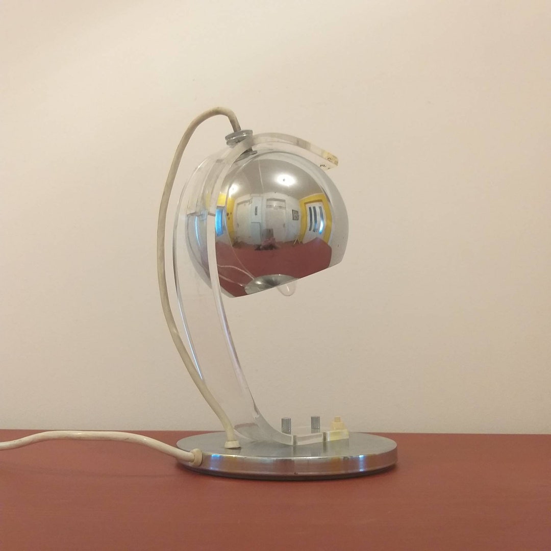 Guzzini Lamp, Vintage Desk Lamp, Table Lamp, Bedside Lamp Pair, Guzzini ...