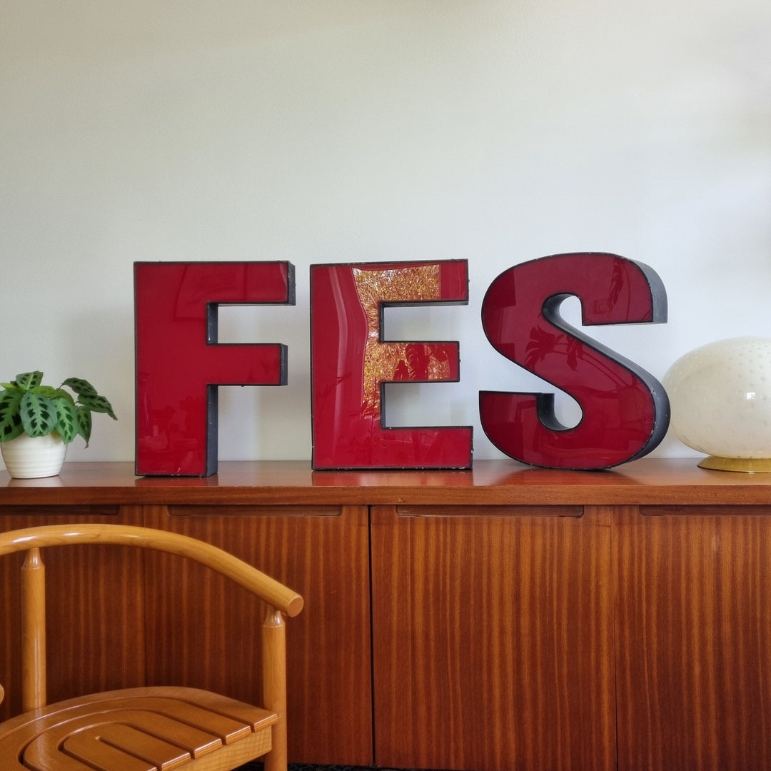 1 of 3 Large Vintage Sign Letters, Italy 70s - Etsy