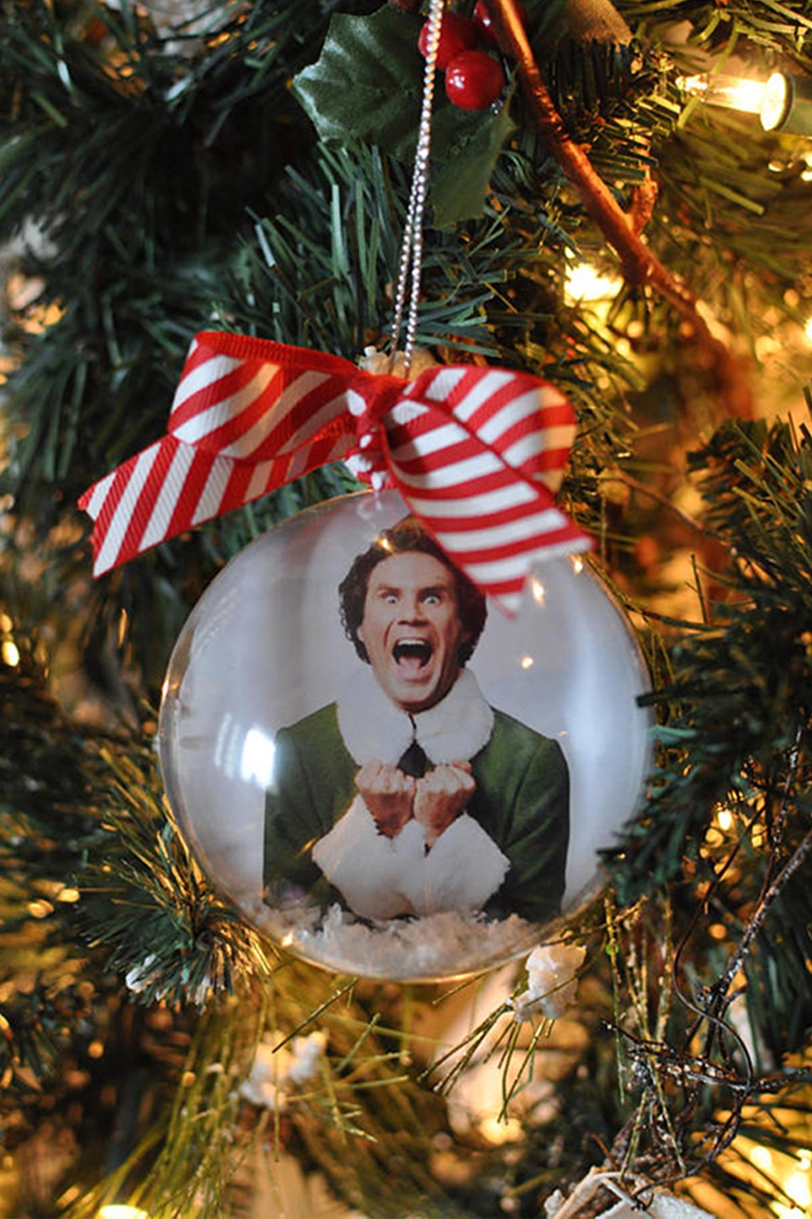 Handmade Elf Classic Movie Film Christmas Tree Bauble Gift - Etsy UK