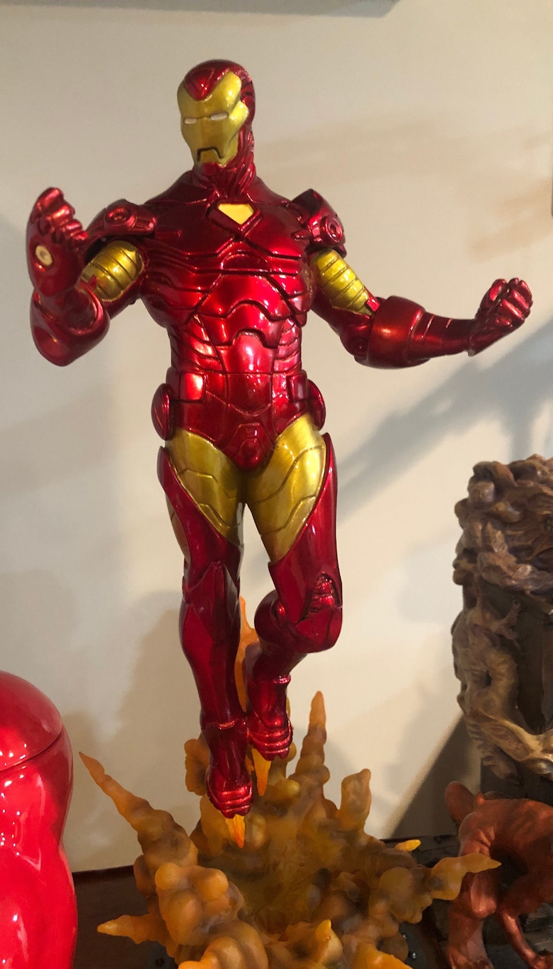 The Invincible Iron Man Statue - Etsy