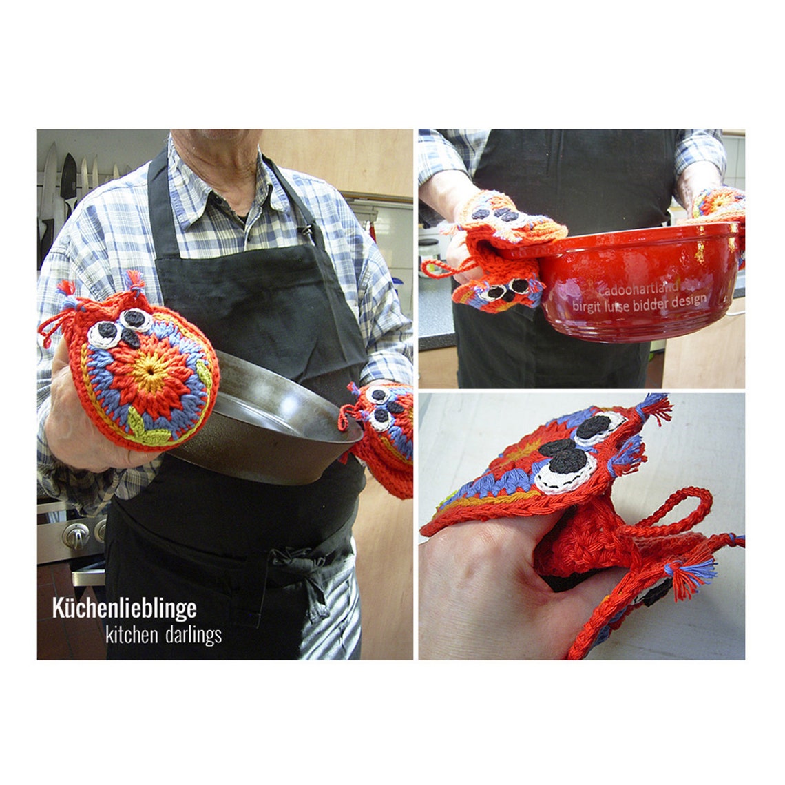 KITCHENGRIFFI 1.0 Eulelie, the Ingenious Pot & Oven Mitt - Pot Grabbers ...