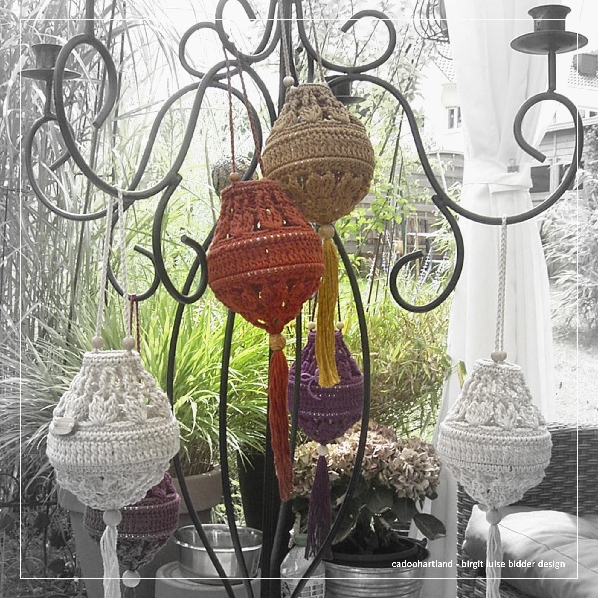 Milu - Mini Lantern, Lampion, Light, Crocheted Lamp - CROCHET PATTERN - Instant Download PDF - Etsy