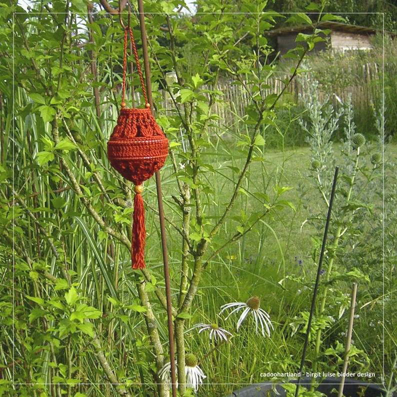 Milu - Mini Lantern, Lampion, Light, Crocheted Lamp - CROCHET PATTERN - Instant Download PDF - Etsy