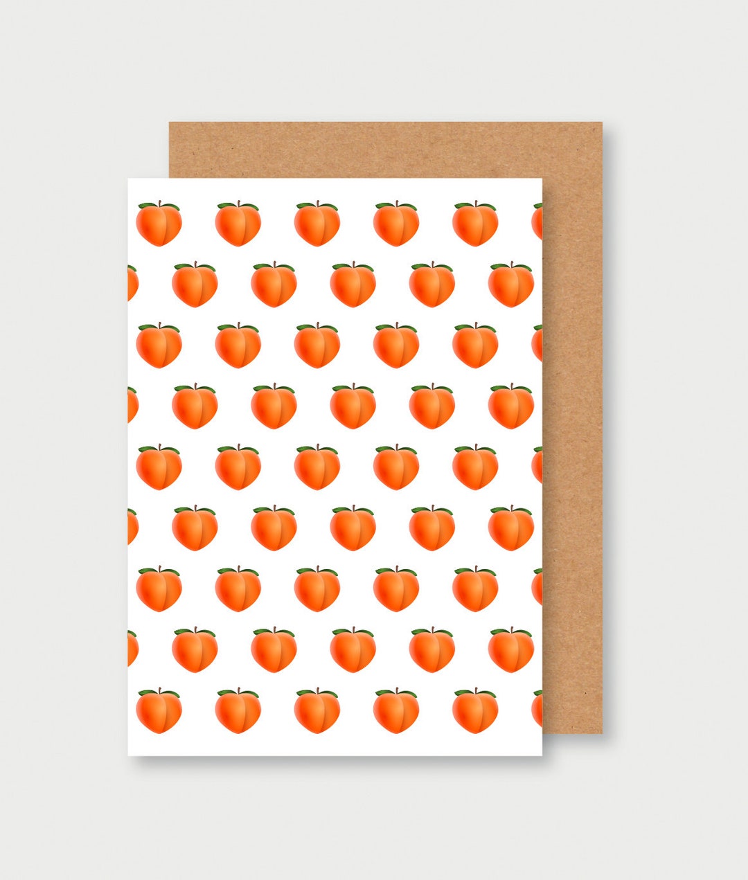 PEACH Emoji Card, Sext Exchange Card, Send Nudes, Sexy Humor, Sex Friend, Healthy Card, Peachy ...