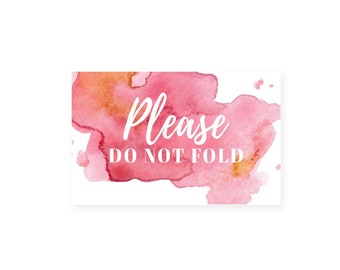 Please Do Not Fold - Etsy
