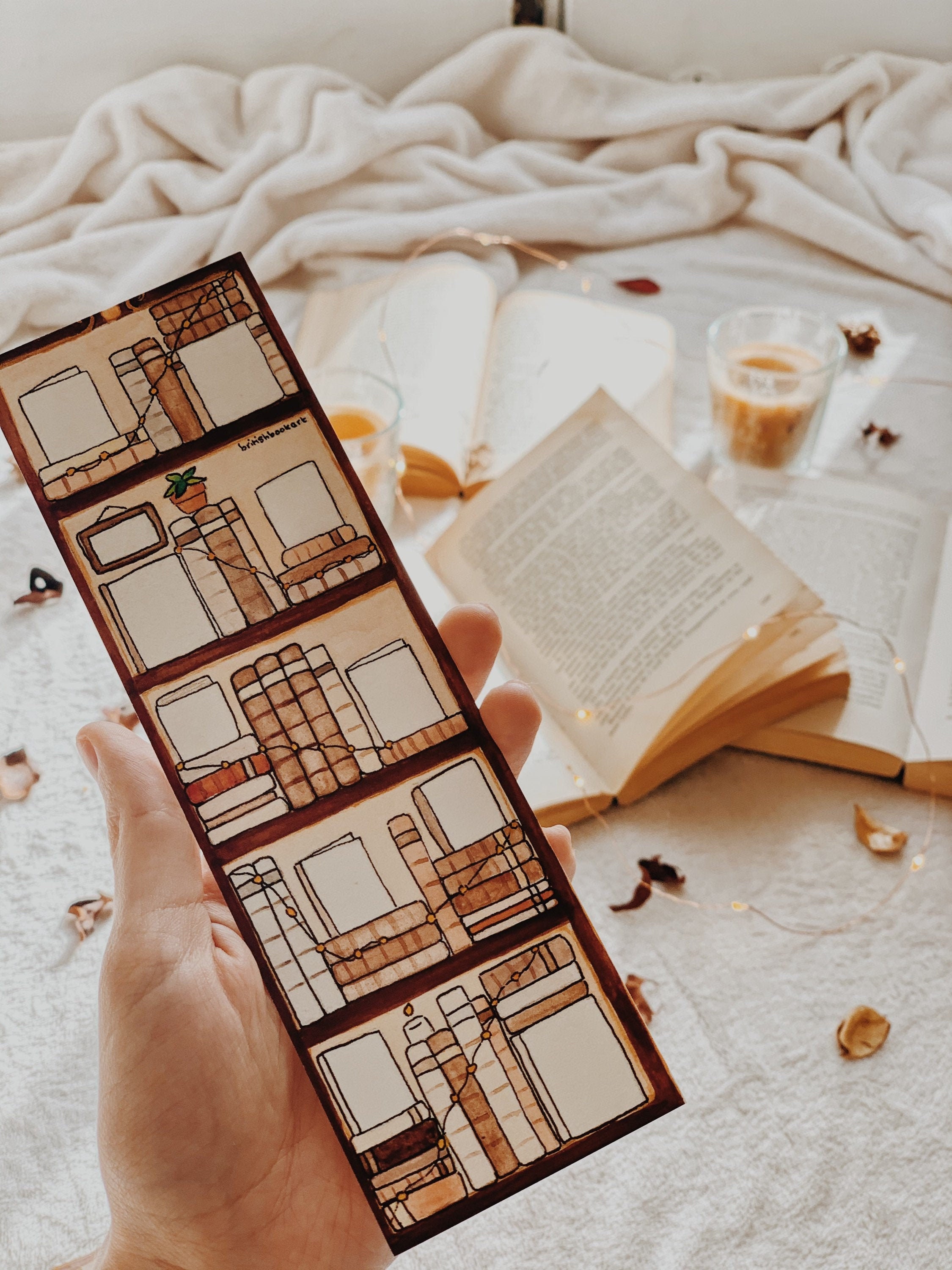 Ten Books Tracker Bookmark the bookself Bookmark - Etsy UK