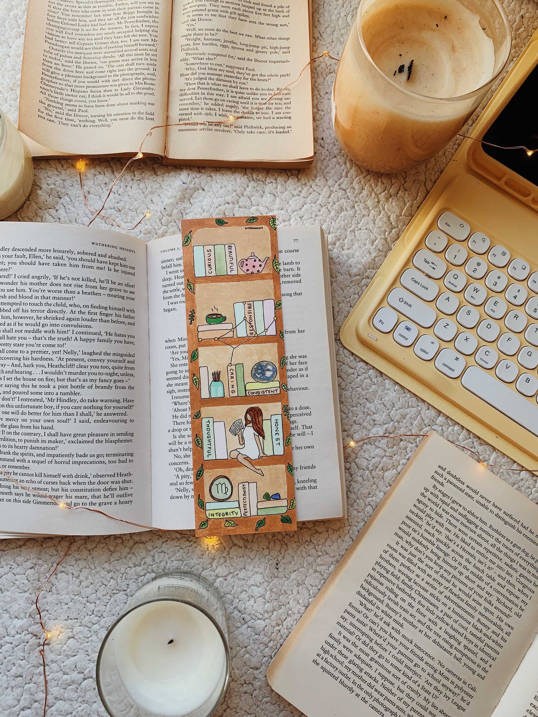 Virgo Zodiac Bookshelf Bookmark! Astrology Gifts | Star Sign Bookmark ...