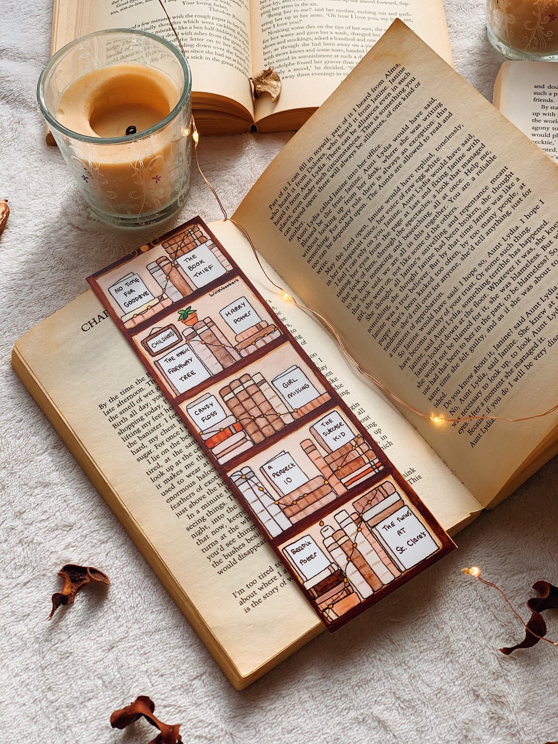 Ten Books Tracker Bookmark the bookself Bookmark - Etsy