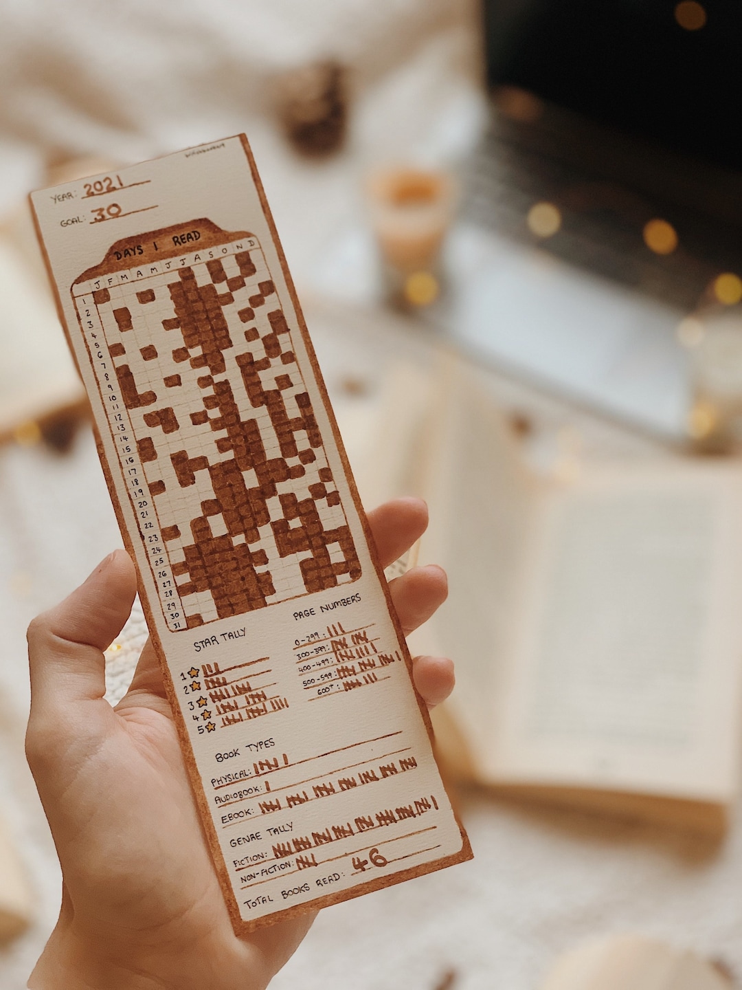 Reading Habit Tracker Bookmark! (book Tracker Bookmark) - Etsy