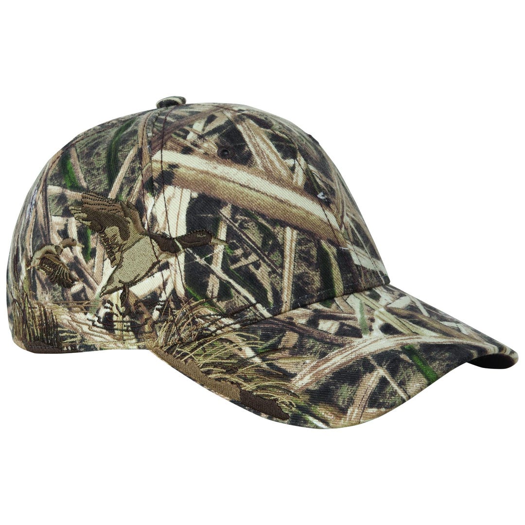 Embroidered Mallard Duck Hunting Cap: Camo Baseball Cap - Etsy