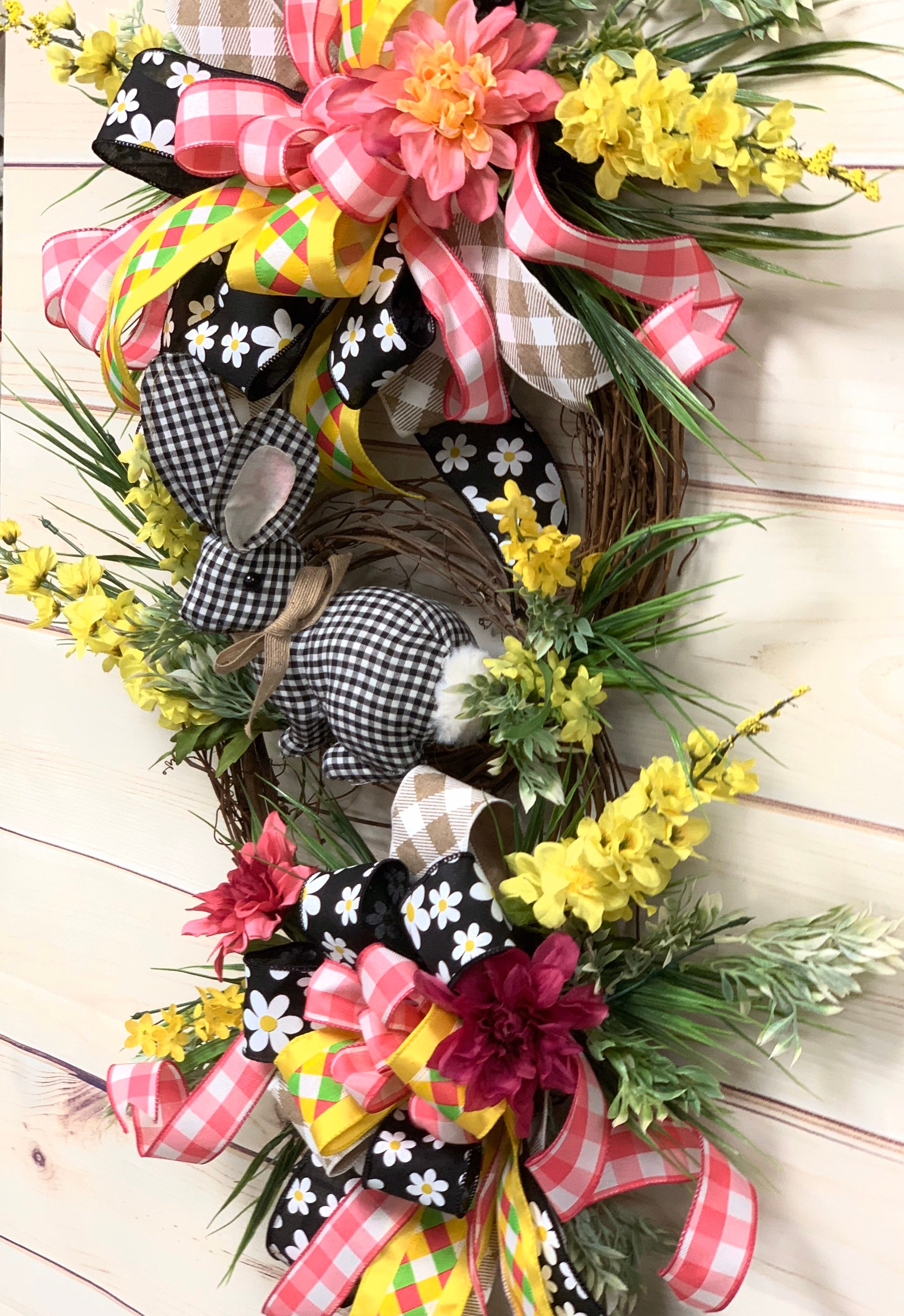 Spring Wreath Easter Decor Mothers Day Gift Grapevine Decor - Etsy