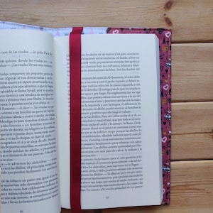 Wrap Around Book Cover / Fabric Dust Jackets Fabric Book Cover ...