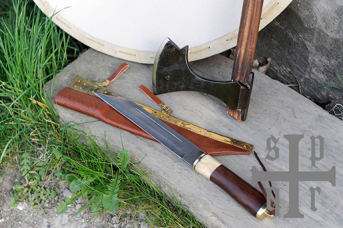 Viking Scramaseax Viking Damascus Steel Seax knives wp216 | Etsy