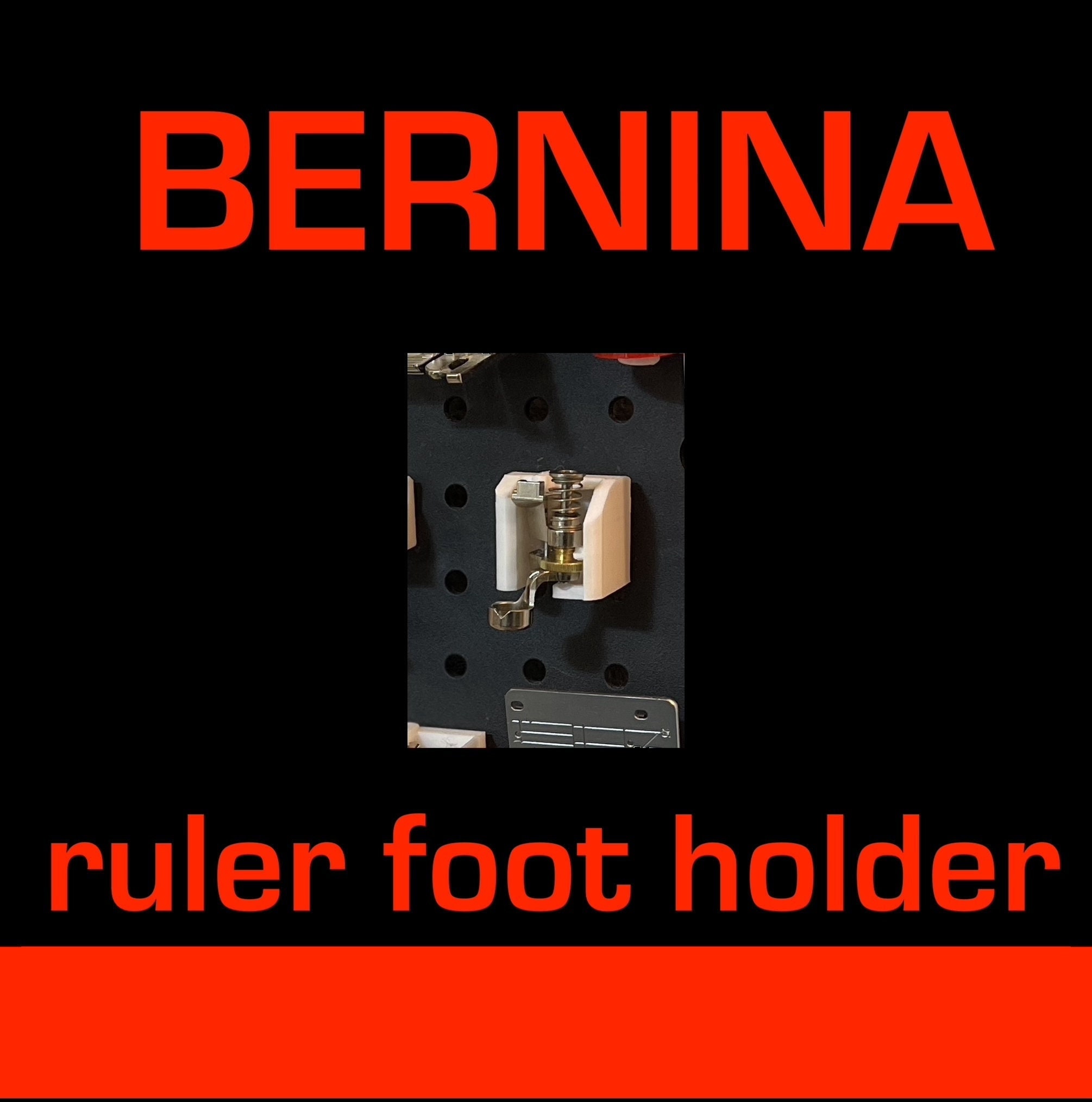 Bernina Ruler Foot 72 Holder Mount Your Feet on Pegboard or - Etsy