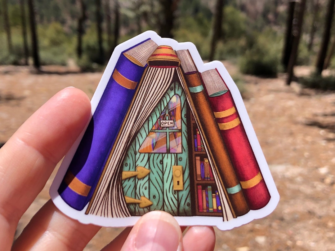 Book Door Sticker, Vinyl Die Cut, Decal, Matte Finish, Bookstore ...