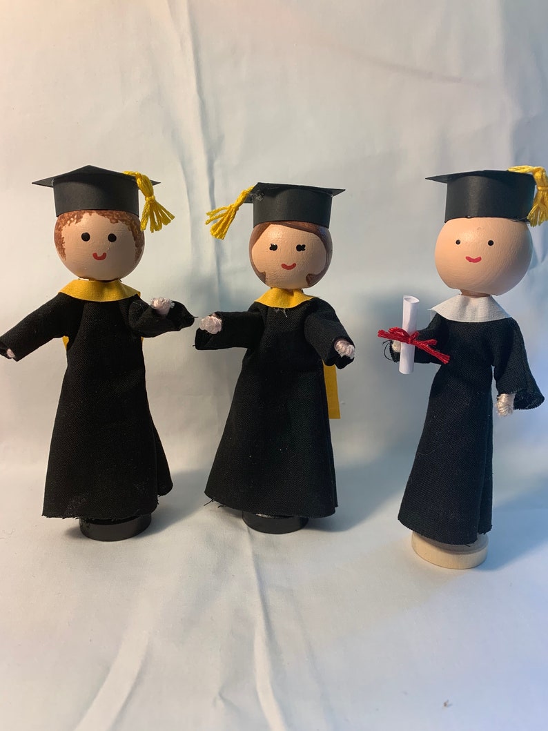 Custom Graduation Peg Doll - Etsy