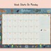 Monthly Blank Calendar Printable Undated Calendar Monthly - Etsy