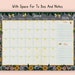 Monthly Blank Calendar | Printable Undated Calendar | Monthly Planner ...