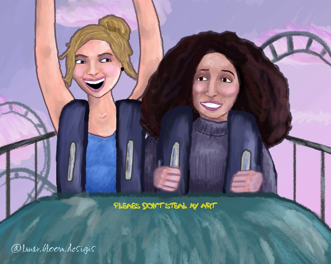 DIGITAL PAINTING Killing Eve Fan Art Villanelle and Eve download Only ...