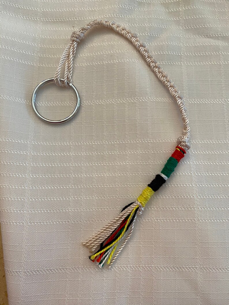Handmade Braided Keychain Various Colors - Etsy
