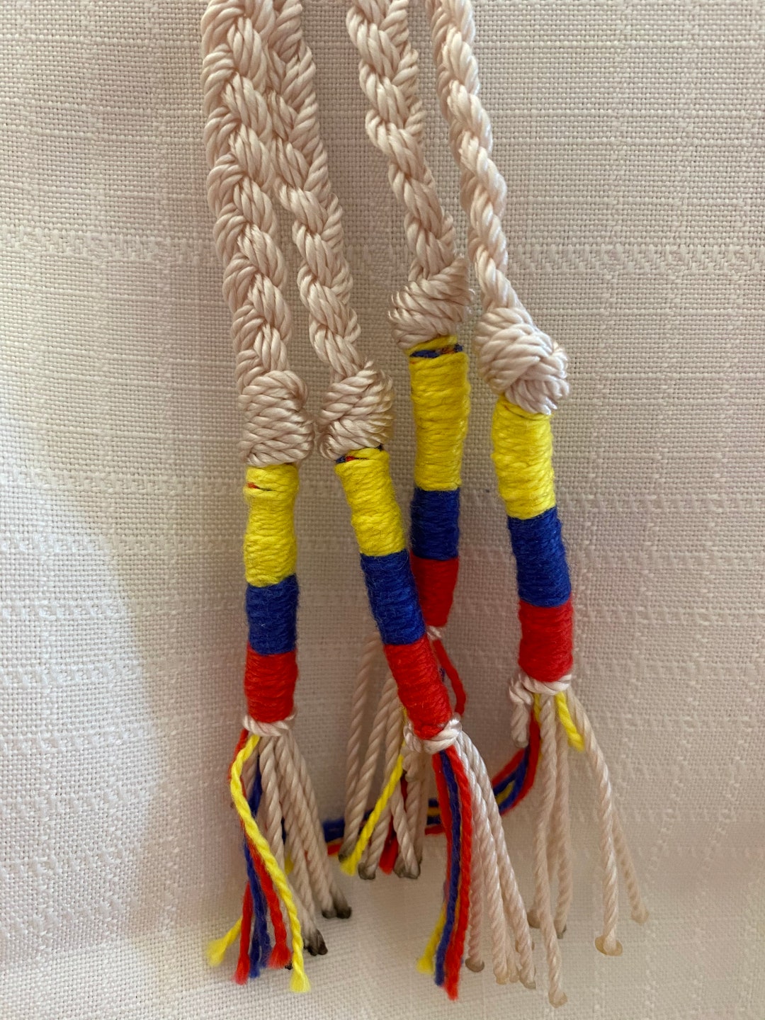 Handmade Braided Keychain Various Colors - Etsy