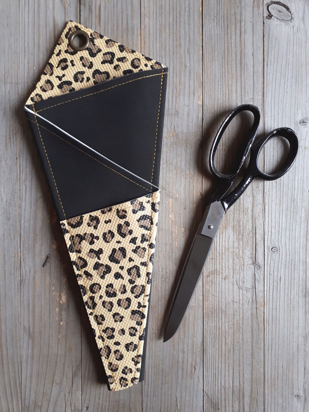 Scissor Case Leo Black / Scissor Bag / Storage for Scissors With ...