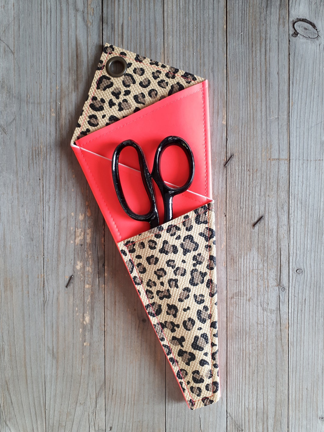 Scissor Case Leo Neon Pink / Scissors Bag / Storage for Scissors With ...