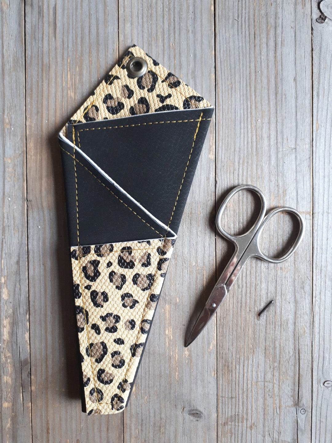 Mini Scissors Case Leo Pattern / Scissors Bag / Storage for Scissors ...