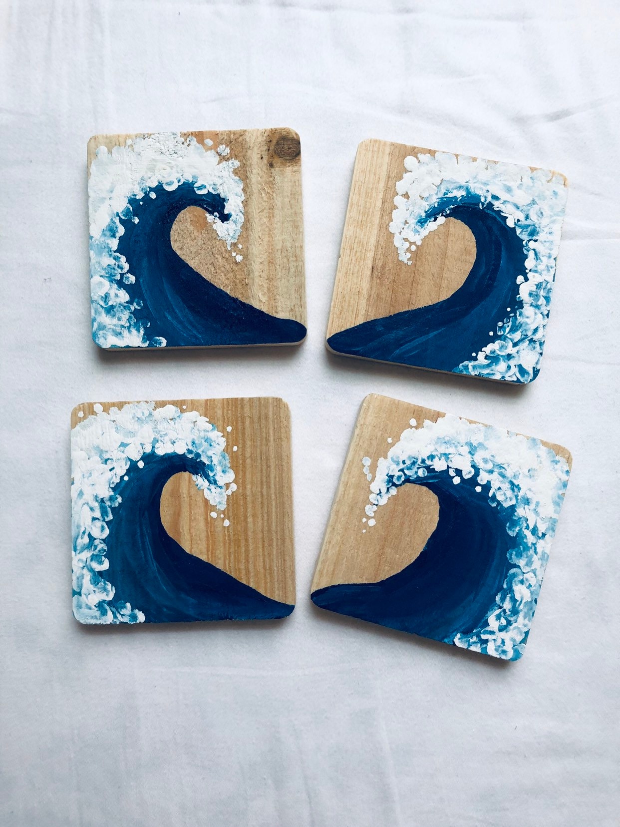 Ocean Wave Coasters | Etsy