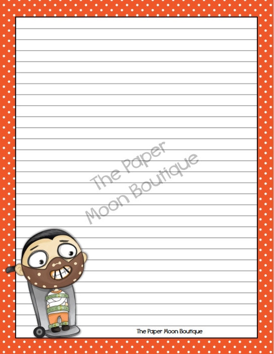 Horror Icon Stationery Letter Writing Sheets 1-6 | Etsy