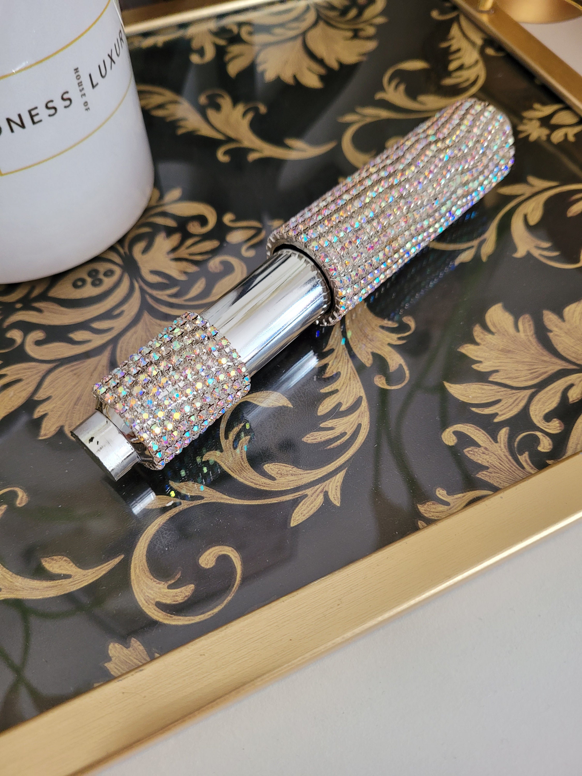 Crystal Bling Toilet Paper Holder | Glam Bathroom Decor - Etsy