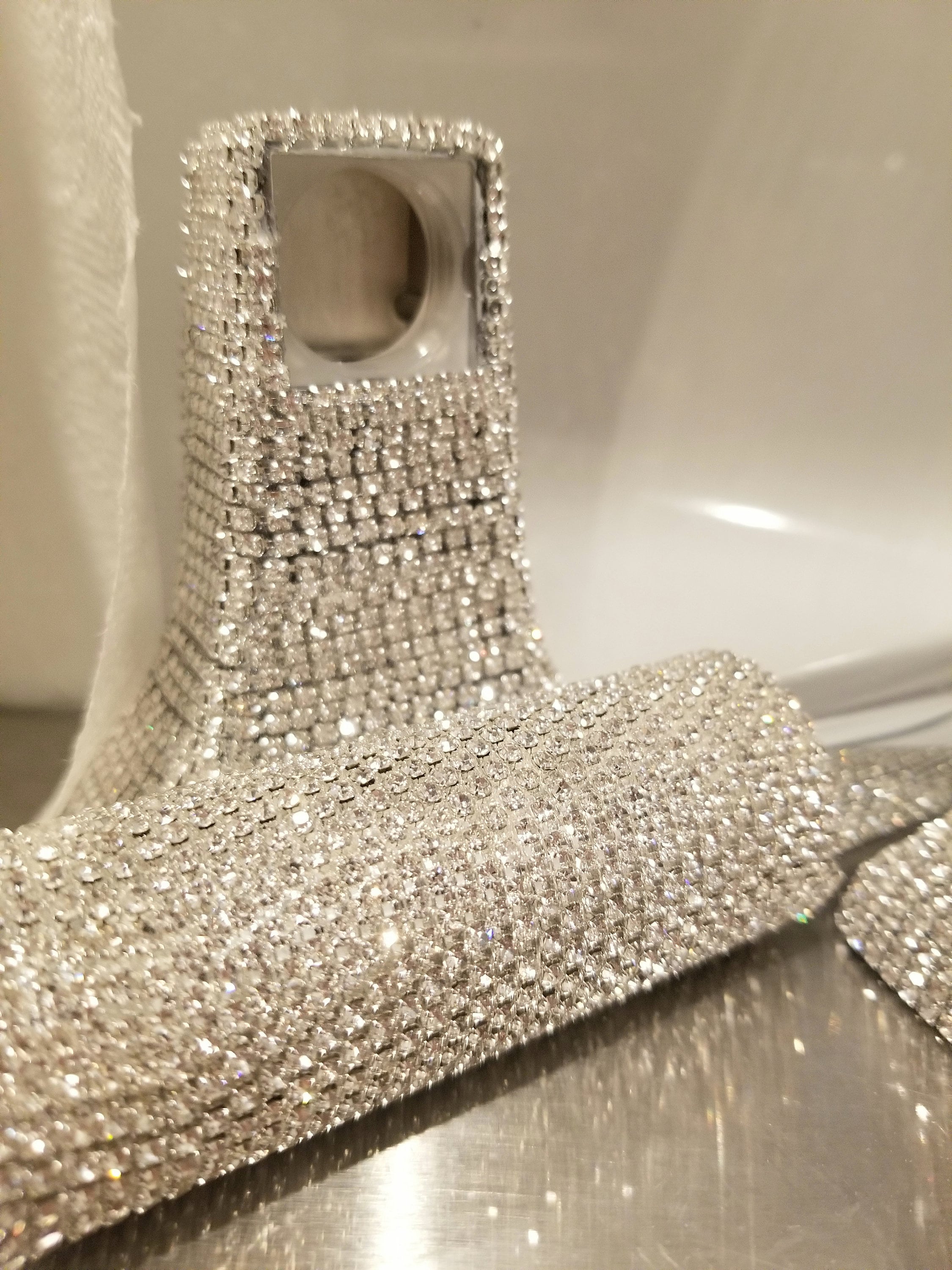 Crystal Bling Toilet Paper Holder | Glam Bathroom Decor - Etsy