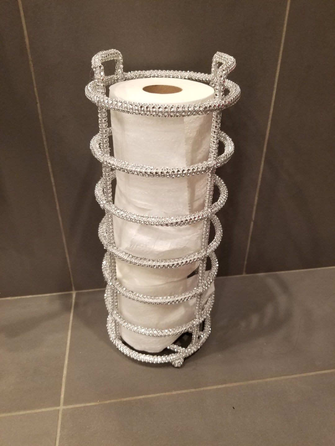 Bling Toilet Tissue Stacking Stand | Glam Bathroom Decor - Etsy