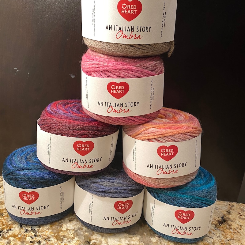 Red Heart Roll With It Melange Yarn - Etsy