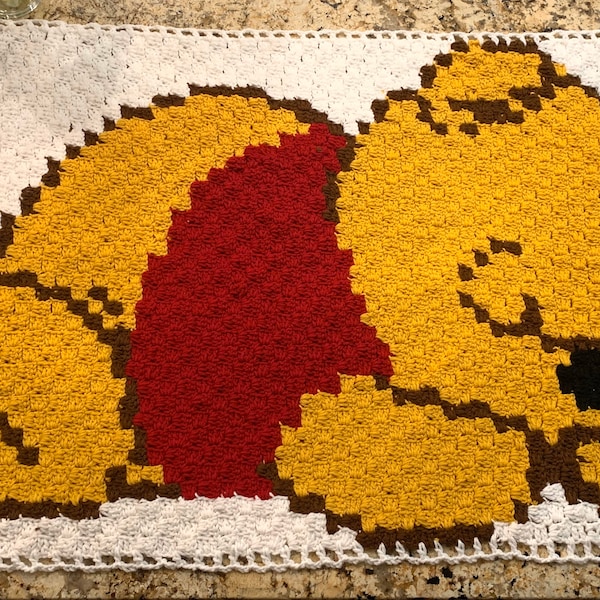 Winnie the Pooh Blanket to Crochet - Etsy