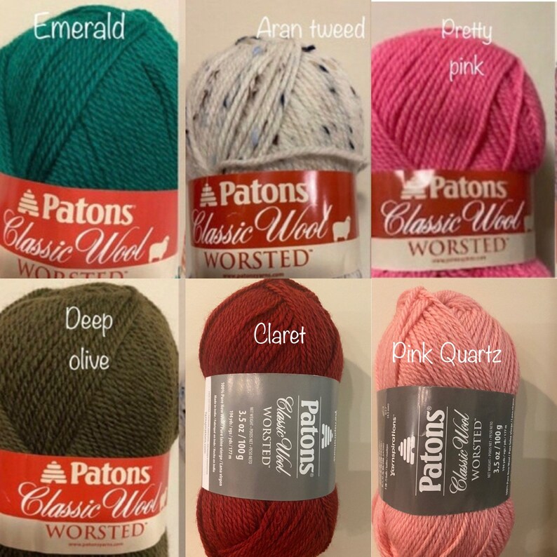 Patons Classic Wool Worsted - Etsy Canada