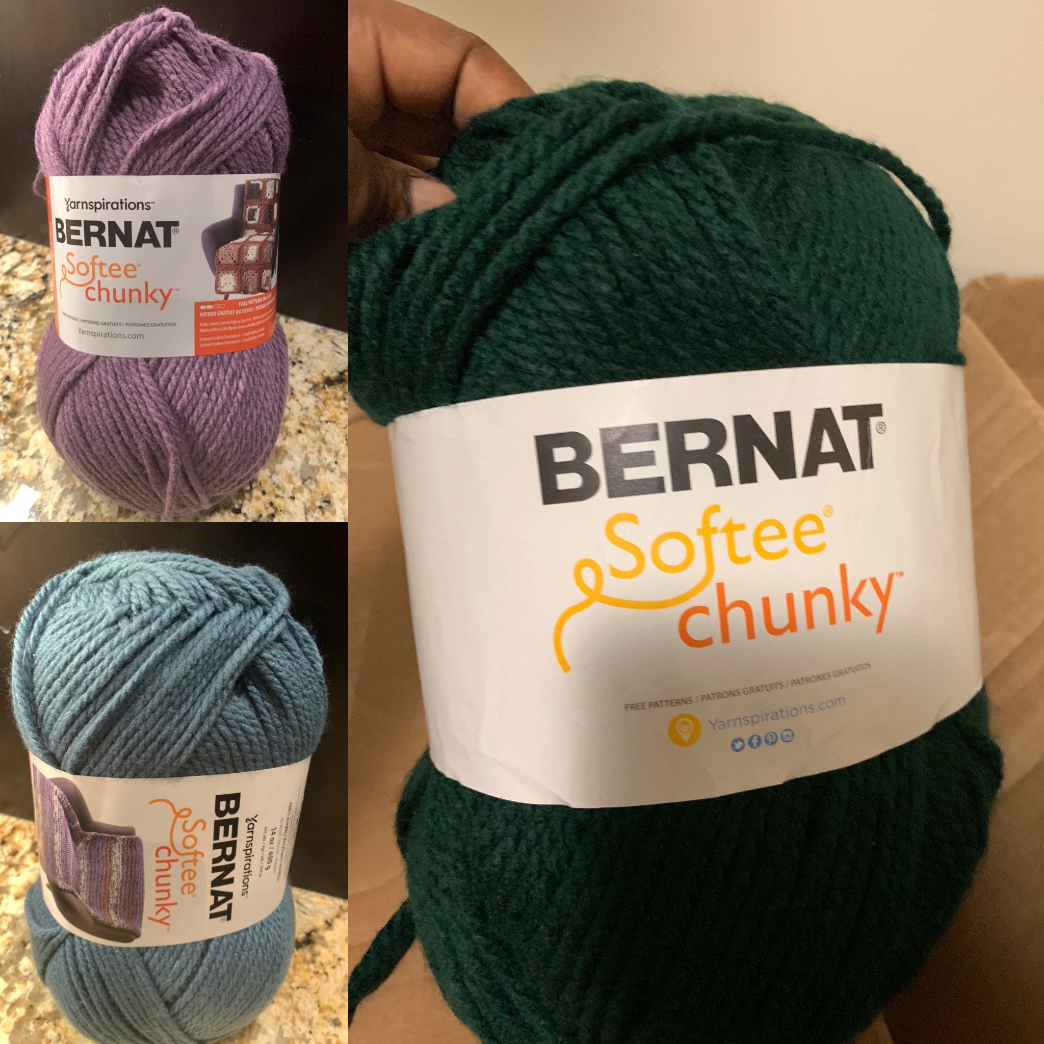 Bernat Softee Chunky Yarn big Ball Etsy