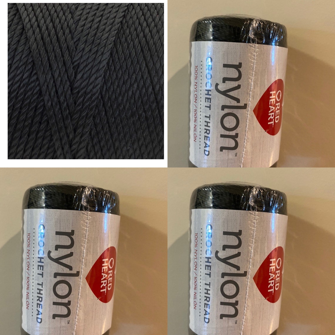 Red Heart Nylon Crochet Thread Size 18 | Etsy