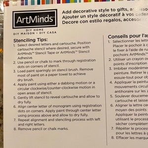 Artminds Monogram Stencils - Etsy