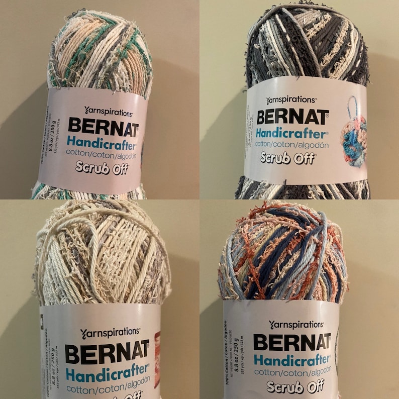 Bernat Handicrafter Cotton Scrub off Yarn - Etsy Canada