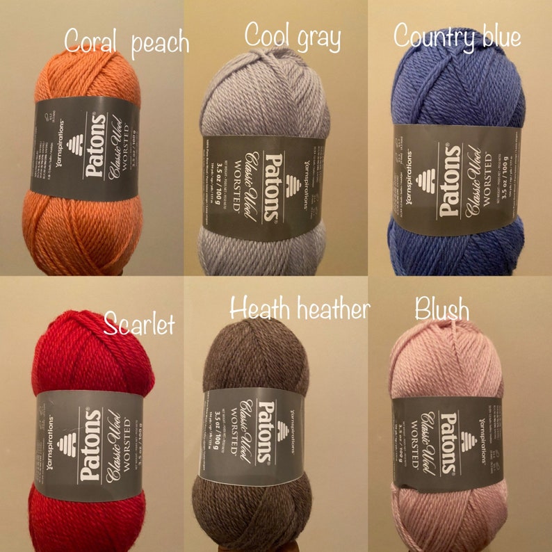 Patons Classic Wool Worsted - Etsy Canada